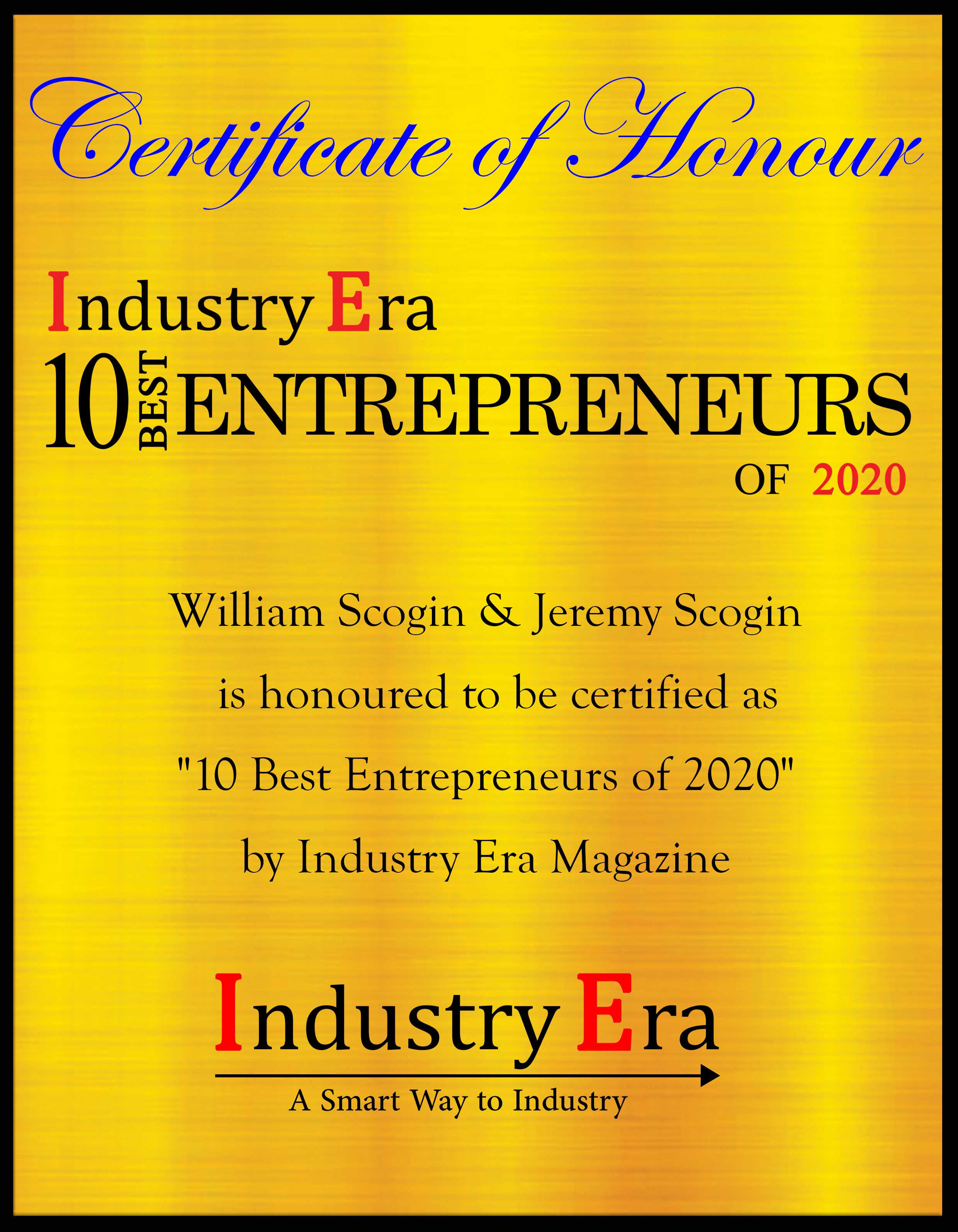 William Scogin CEO & Jeremy Scogin CGO of TWINTEL Solutions, 10 Best ...
